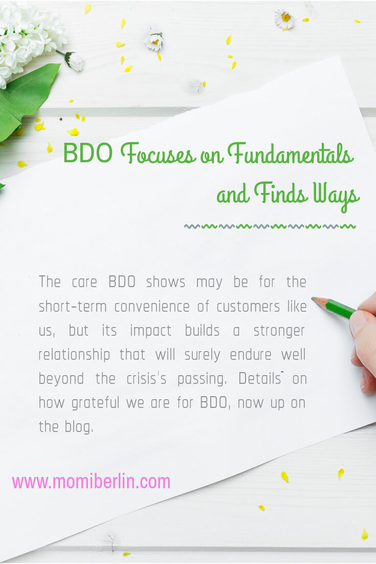 BDO Focuses on Fundamentals and Finds Ways - Momi Berlin