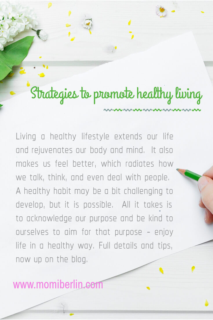 Strategies to promote healthy living - Momi Berlin